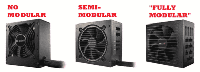 Diferencia entre fuente de alimentación modular o no modular